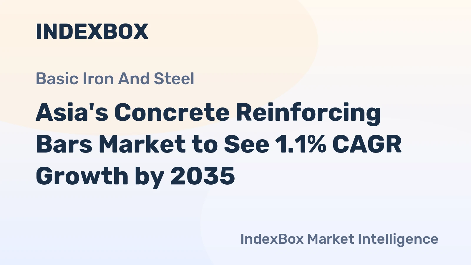 Asia's Concrete Reinforcing Bars Market to See 1.1% CAGR Growth by 2035