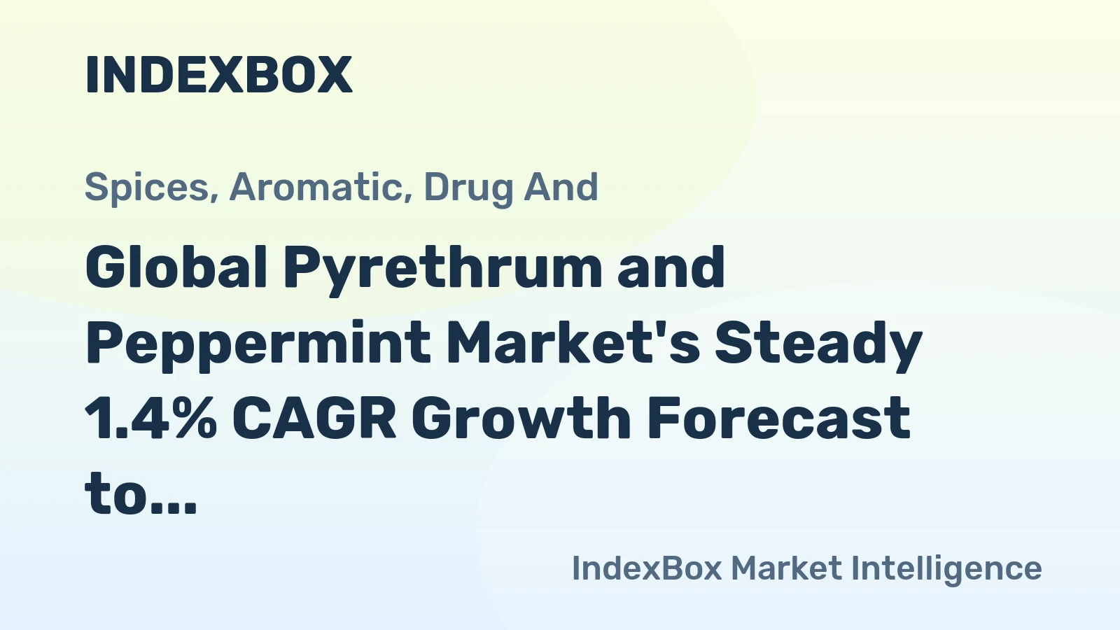 Global Pyrethrum and Peppermint Market's Steady 1.4% CAGR Growth Forecast to 2035
