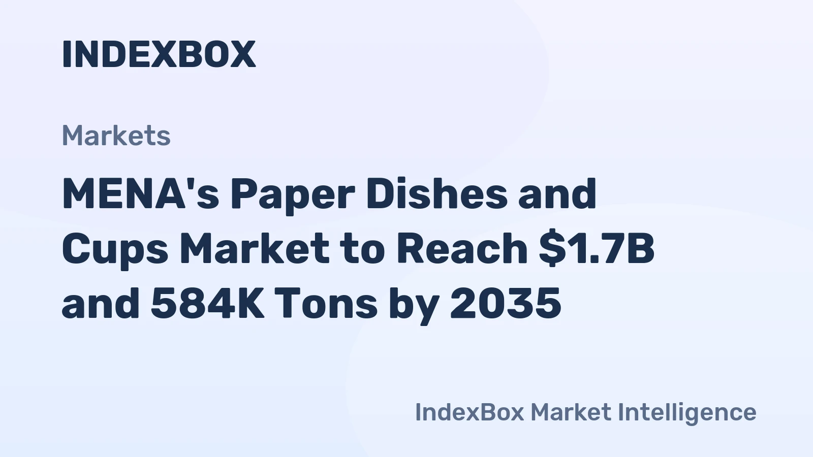 MENA's Paper Dishes and Cups Market to Reach $1.7B and 584K Tons by 2035