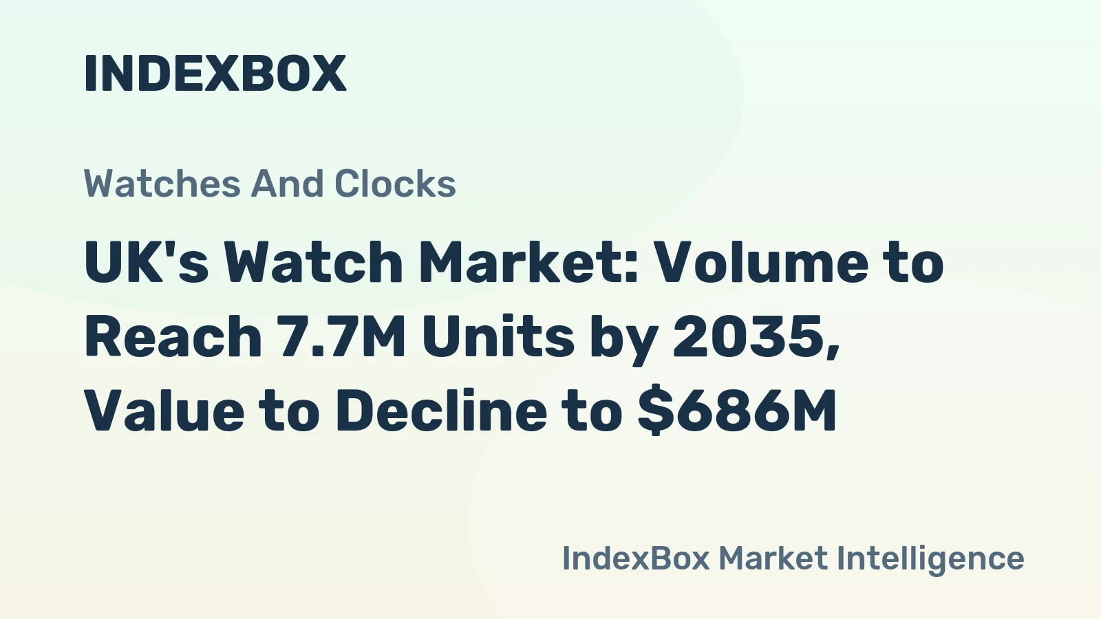 UK's Watch Market: Volume to Reach 7.7M Units by 2035, Value to Decline to $686M