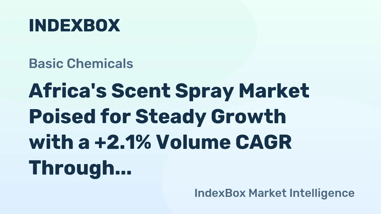 Africa's Scent Spray Market Poised for Steady Growth with a +2.1% Volume CAGR Through 2035