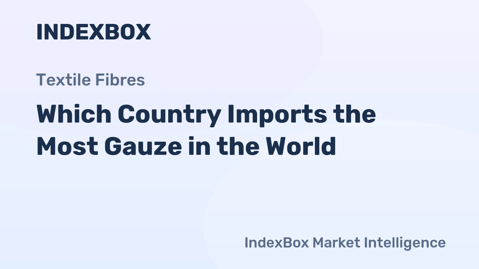 Which Country Imports the Most Gauze in the World?