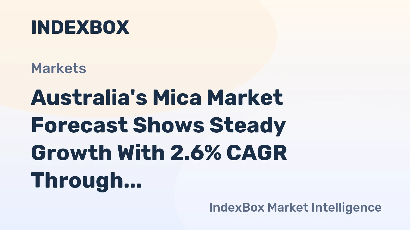 Australia's Mica Market Forecast Shows Steady Growth With 2.6% CAGR Through 2035