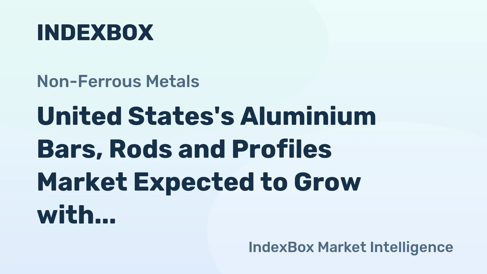 United States's Aluminium Bars, Rods and Profiles Market Expected to Grow with a CAGR of +0.4% from 2024 to 2035