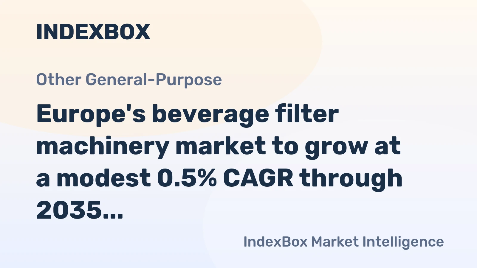 Europe's beverage filter machinery market to grow at a modest 0.5% CAGR through 2035, reaching 1.7M units, driven by sustained demand for purification equipment.