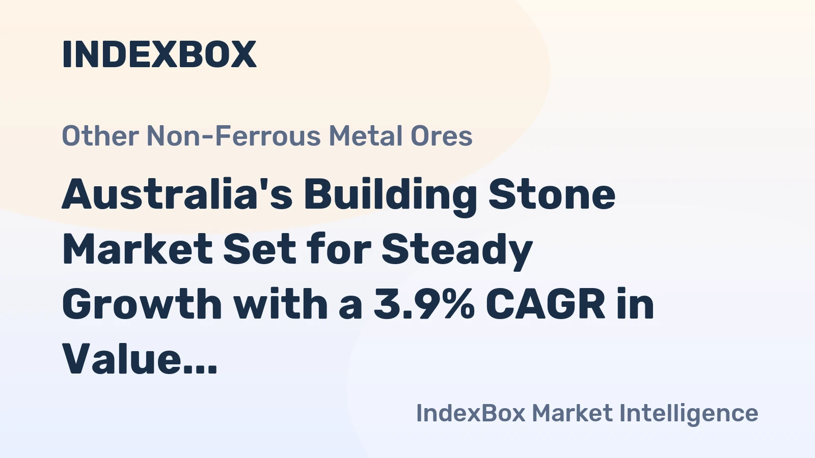 Australia's Building Stone Market Set for Steady Growth with a 3.9% CAGR in Value
