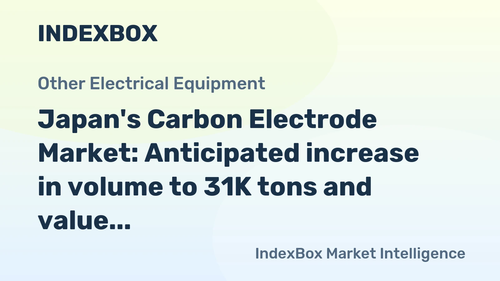 Japan's Carbon Electrode Market: Anticipated increase in volume to 31K tons and value to $2.2B by 2035