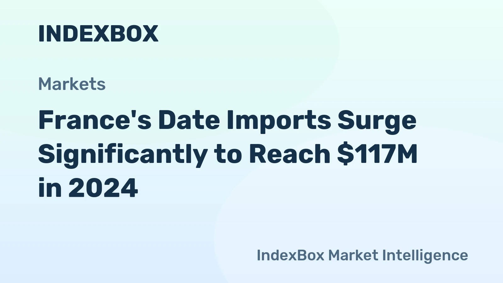 France's Date Imports Surge Significantly to Reach $117M in 2024