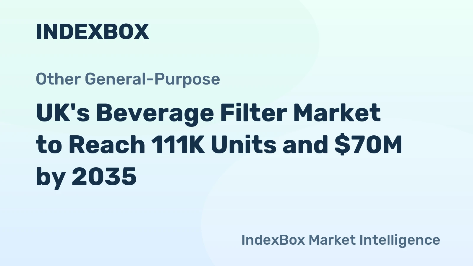 UK's Beverage Filter Market to Reach 111K Units and $70M by 2035