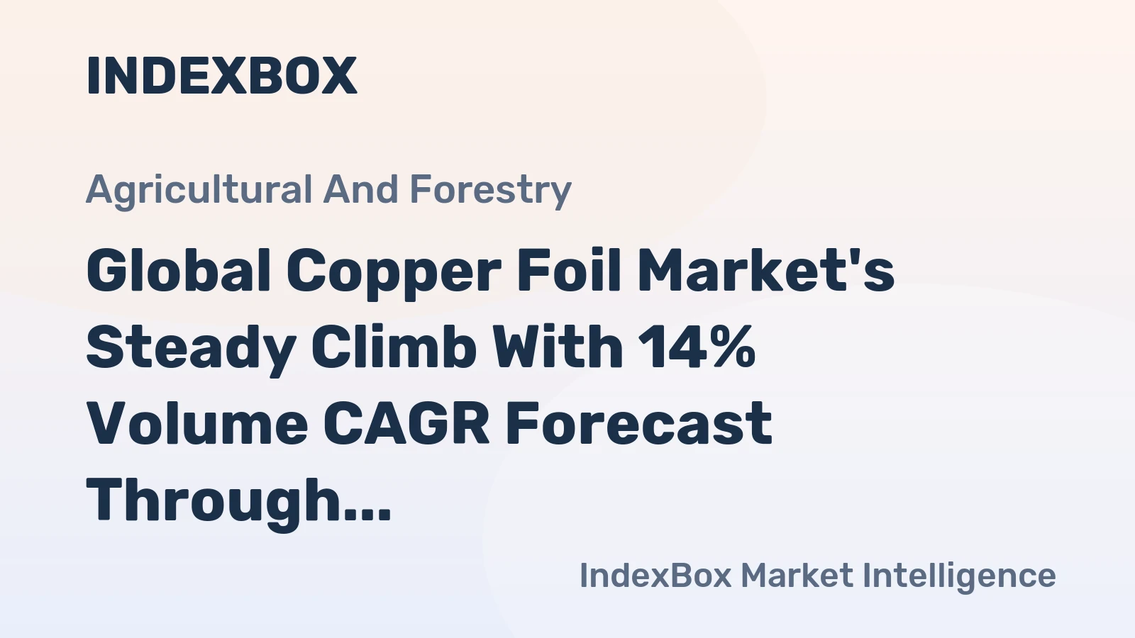 Global Copper Foil Market's Steady Climb With 14% Volume CAGR Forecast Through 2035