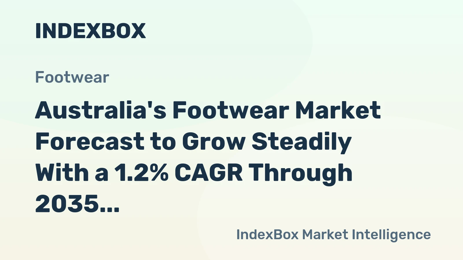 Australia's Footwear Market Forecast to Grow Steadily With a 1.2% CAGR Through 2035