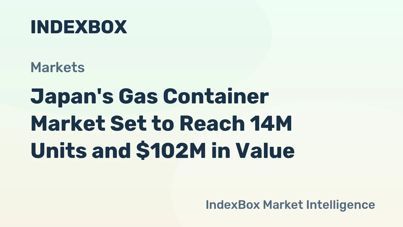 Japan's Gas Container Market Set to Reach 14M Units and $102M in Value
