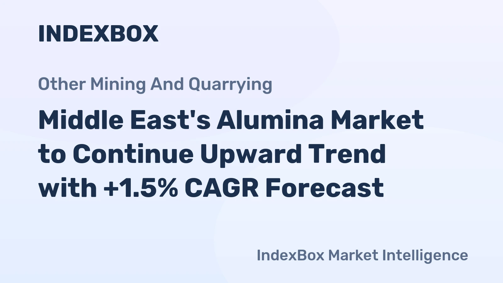 Middle East's Alumina Market to Continue Upward Trend with +1.5% CAGR Forecast
