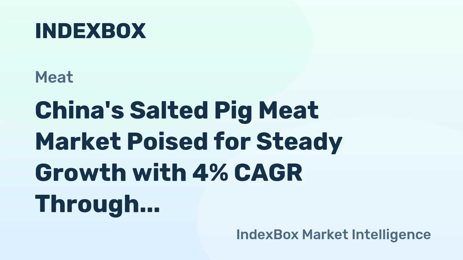 China's Salted Pig Meat Market Poised for Steady Growth with 4% CAGR Through 2035