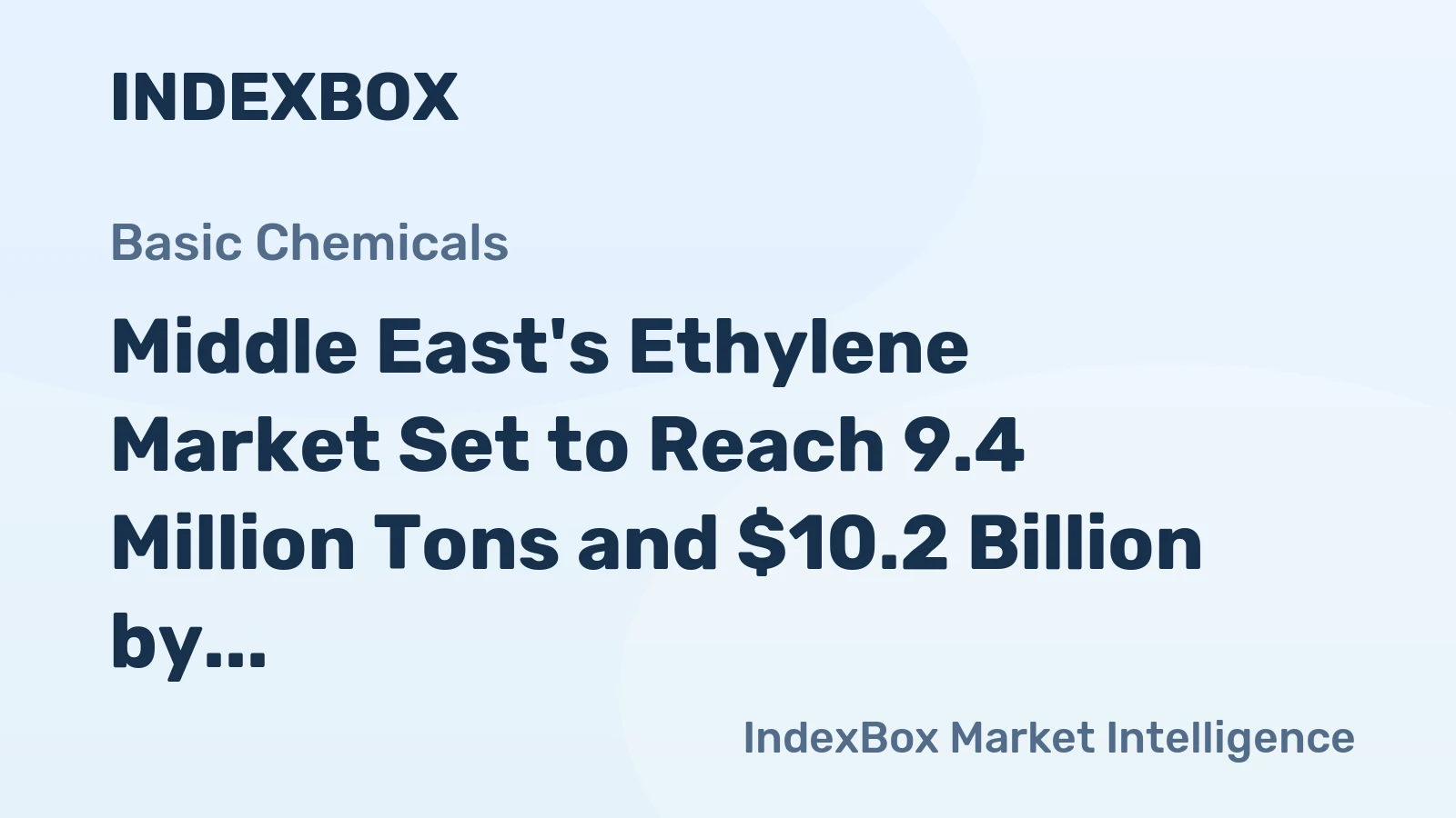Middle East's Ethylene Market Set to Reach 9.4 Million Tons and $10.2 Billion by 2035
