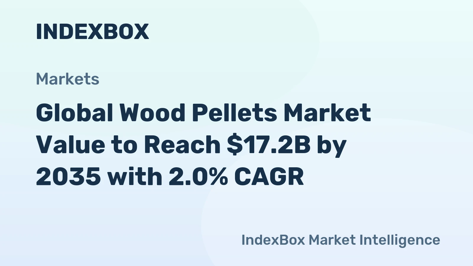 Global Wood Pellets Market Value to Reach $17.2B by 2035 with 2.0% CAGR