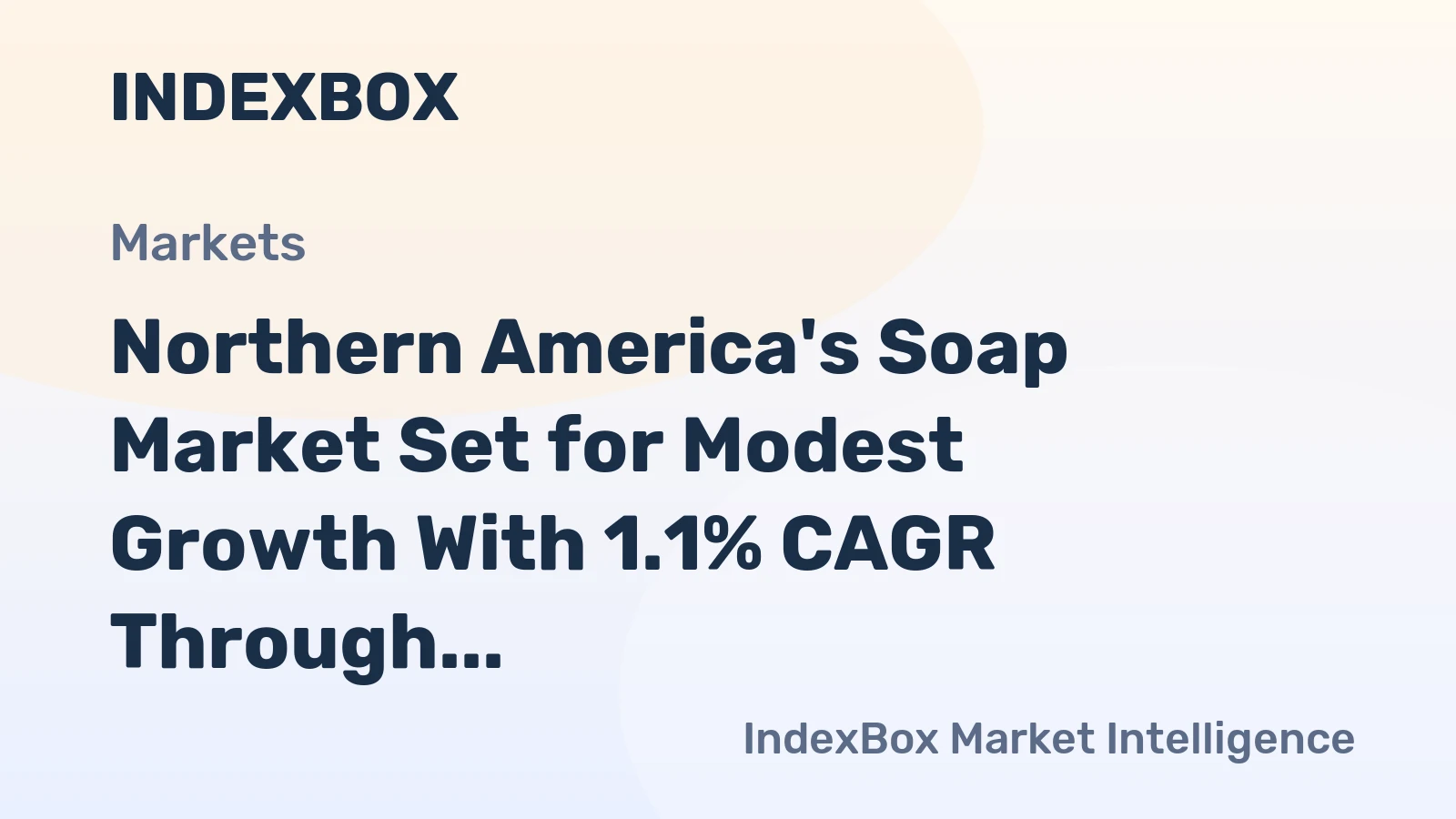 Northern America's Soap Market Set for Modest Growth With 1.1% CAGR Through 2035