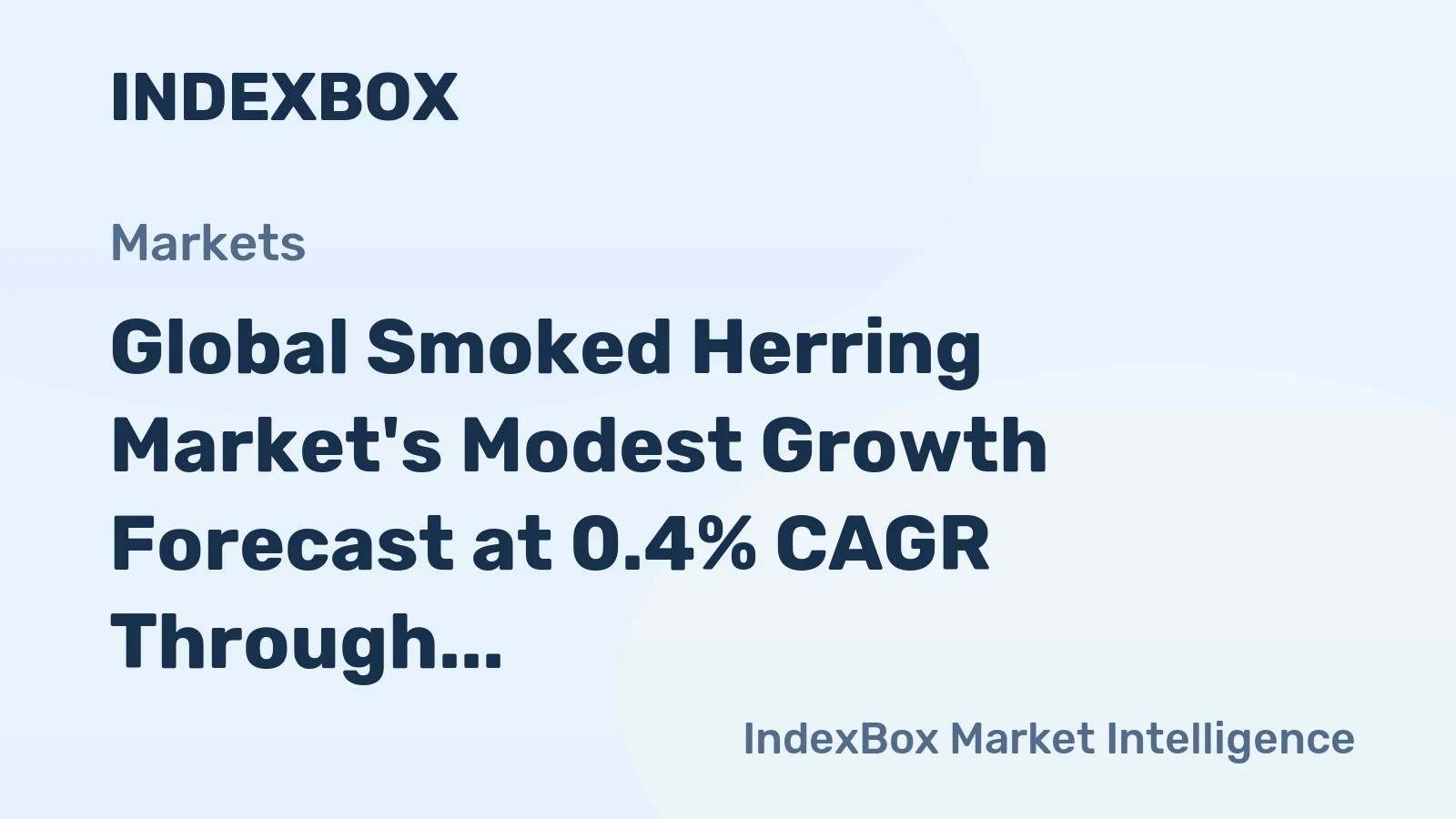 Global Smoked Herring Market's Modest Growth Forecast at 0.4% CAGR Through 2035