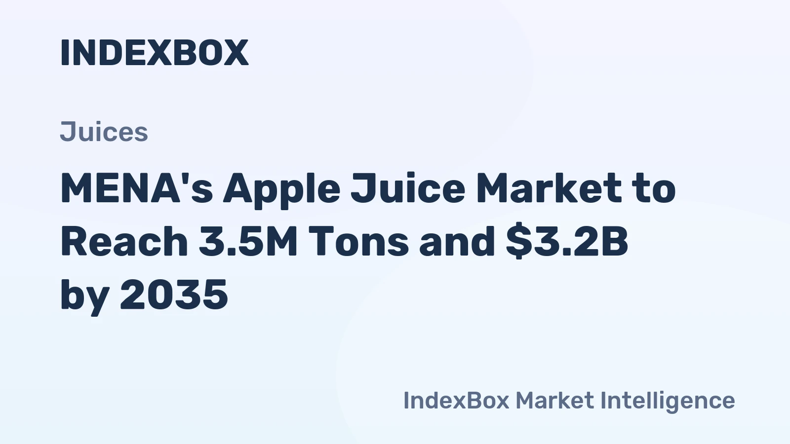 MENA's Apple Juice Market to Reach 3.5M Tons and $3.2B by 2035