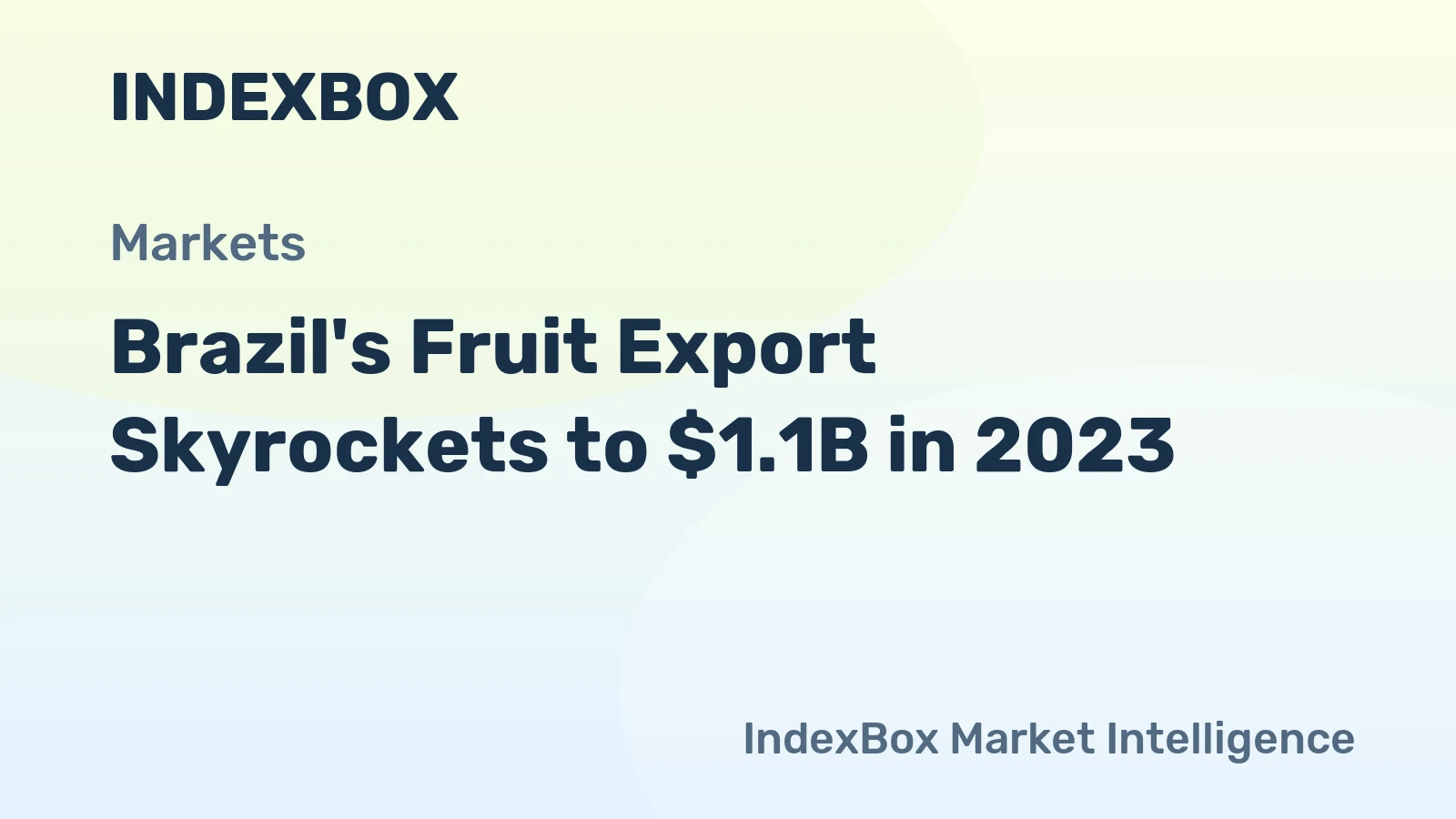Brazil's Fruit Export Skyrockets to $1.1B in 2023