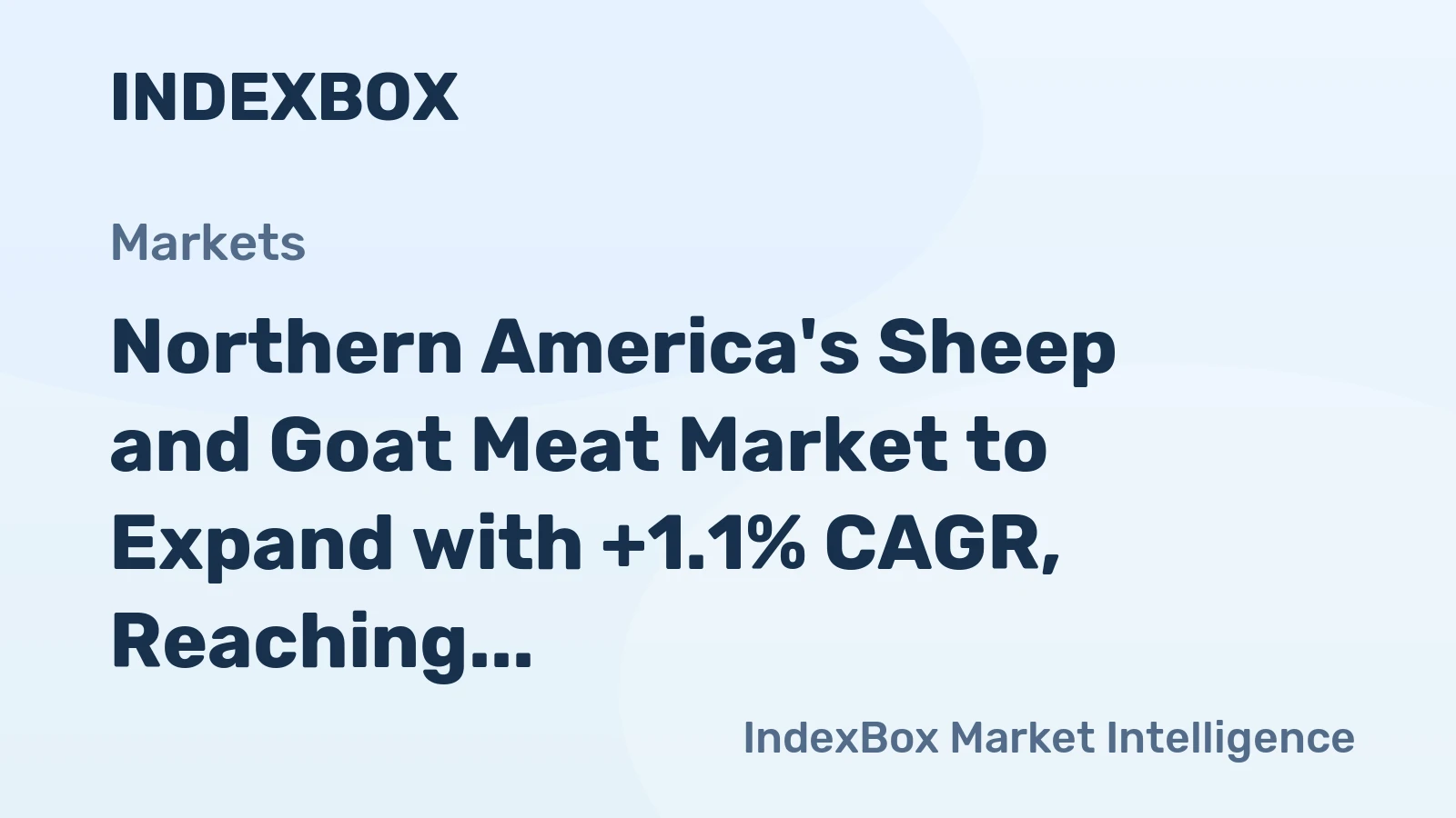 Northern America's Sheep and Goat Meat Market to Expand with +1.1% CAGR, Reaching 318K Tons by 2035