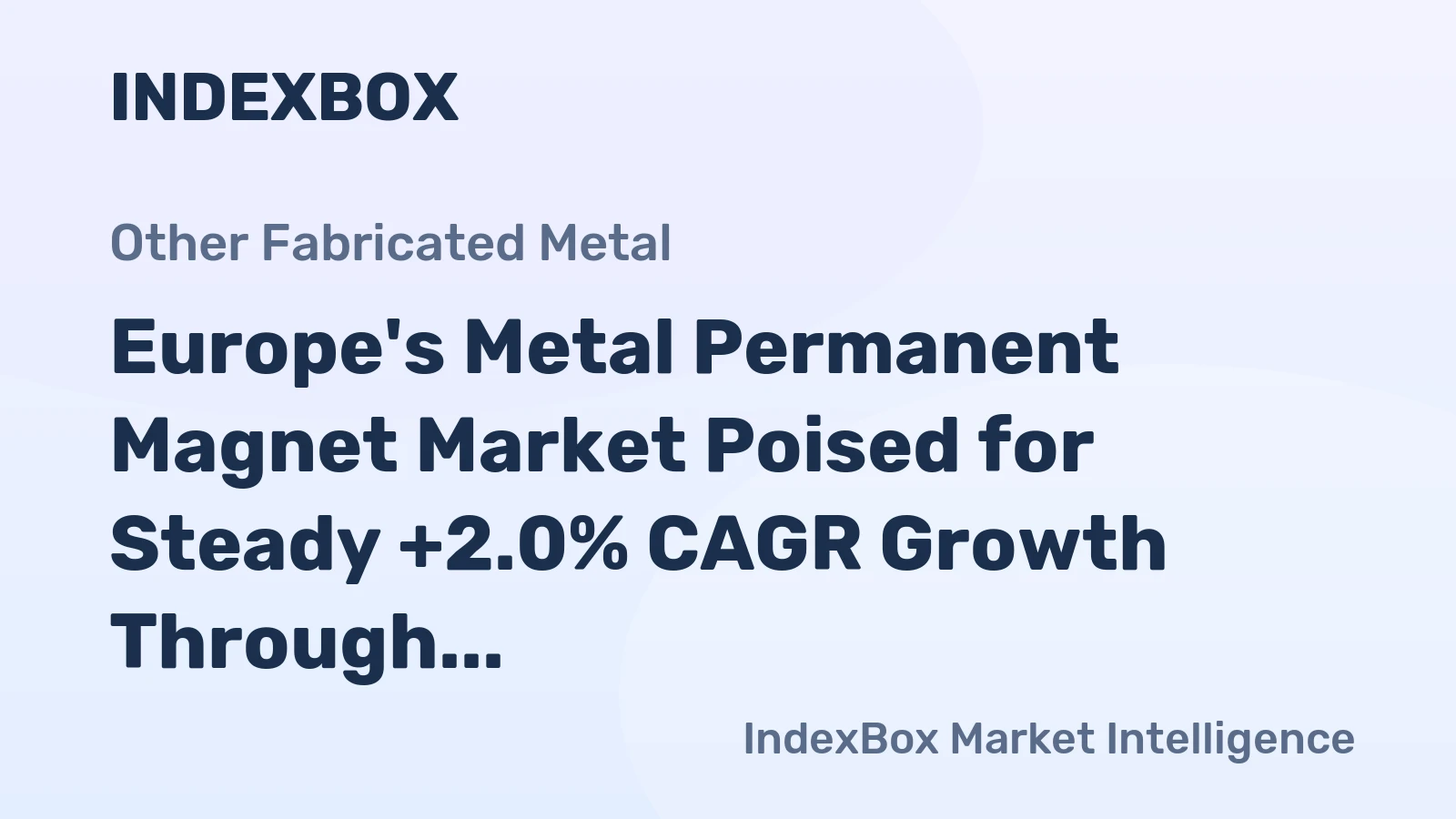 Europe's Metal Permanent Magnet Market Poised for Steady +2.0% CAGR Growth Through 2035