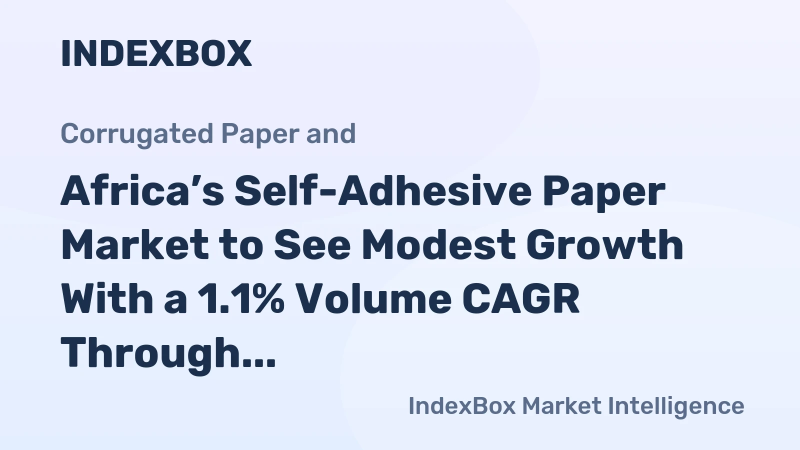 Africa’s Self-Adhesive Paper Market to See Modest Growth With a 1.1% Volume CAGR Through 2035