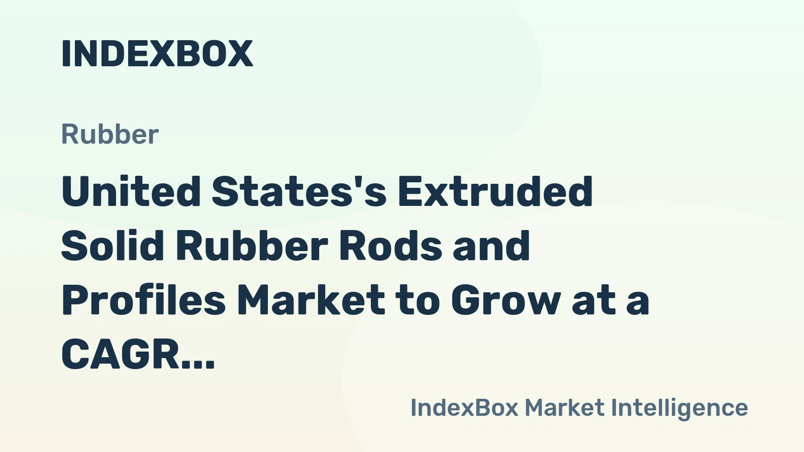 United States's Extruded Solid Rubber Rods and Profiles Market to Grow at a CAGR of 0.6% through 2035