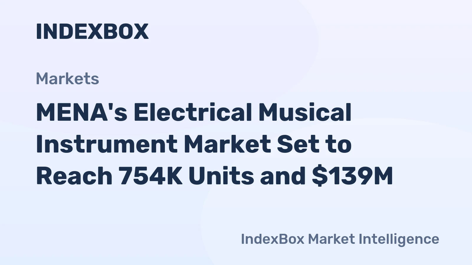 MENA's Electrical Musical Instrument Market Set to Reach 754K Units and $139M