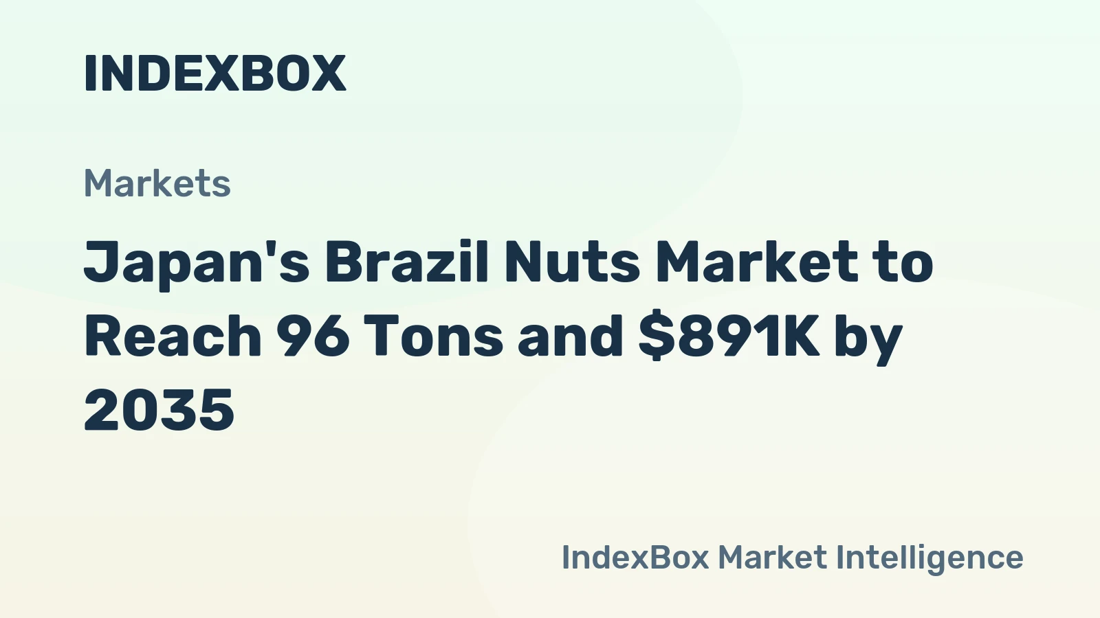Japan's Brazil Nuts Market to Reach 96 Tons and $891K by 2035