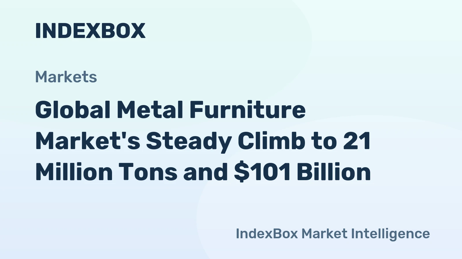 Global Metal Furniture Market's Steady Climb to 21 Million Tons and $101 Billion