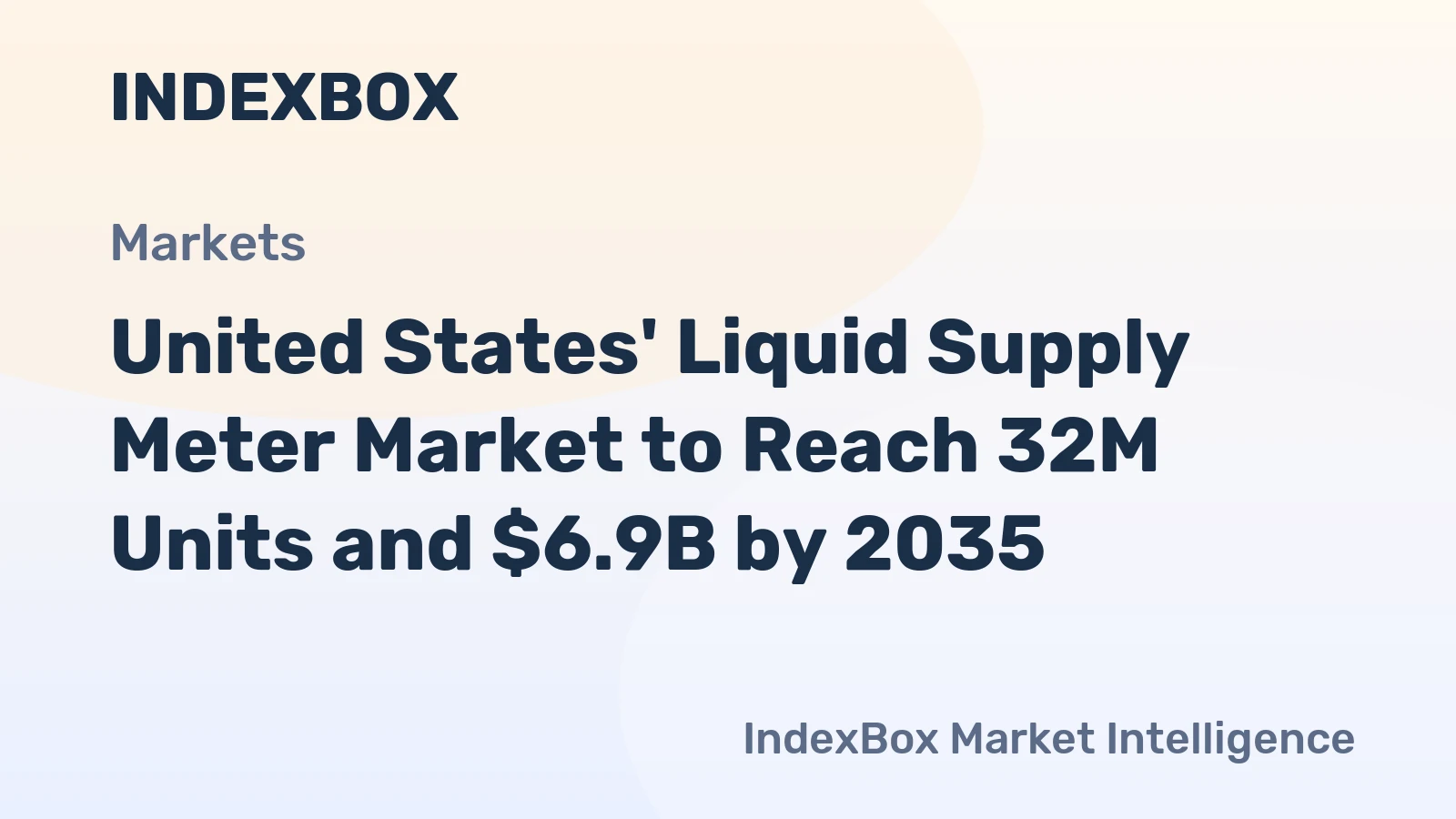 United States' Liquid Supply Meter Market to Reach 32M Units and $6.9B by 2035