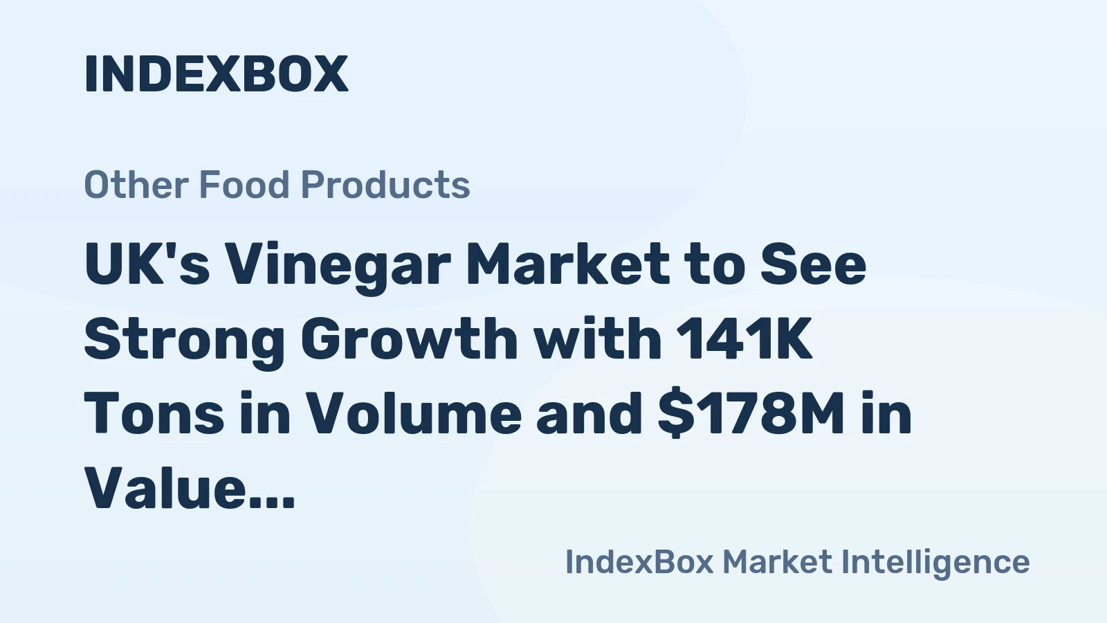 UK's Vinegar Market to See Strong Growth with 141K Tons in Volume and $178M in Value by 2035