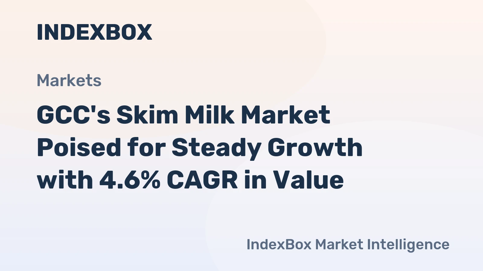 GCC's Skim Milk Market Poised for Steady Growth with 4.6% CAGR in Value