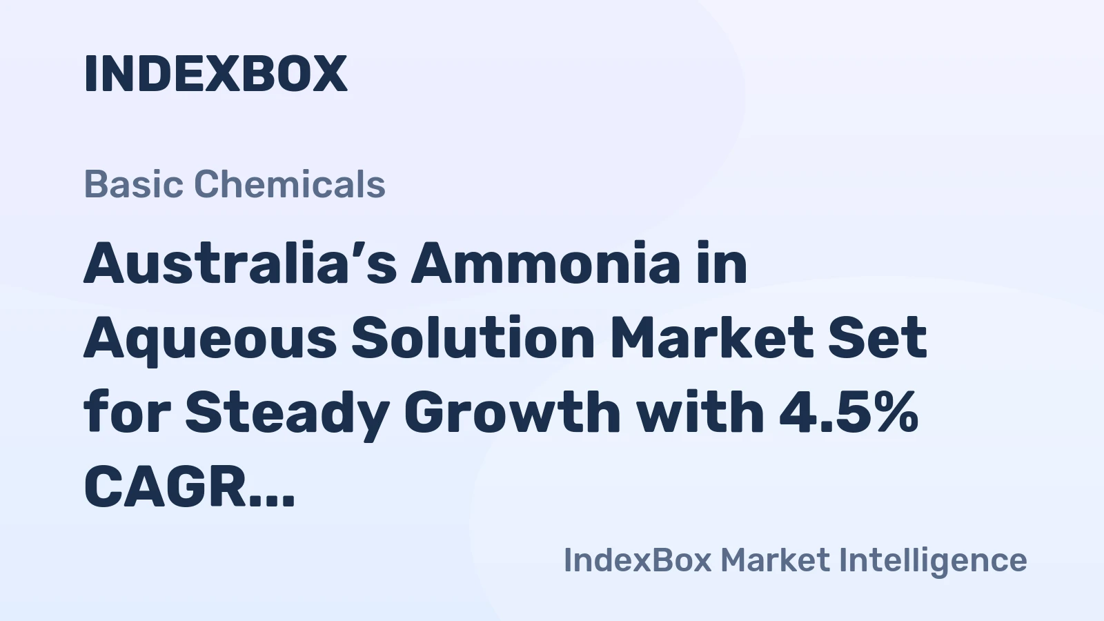 Australia’s Ammonia in Aqueous Solution Market Set for Steady Growth with 4.5% CAGR in Value