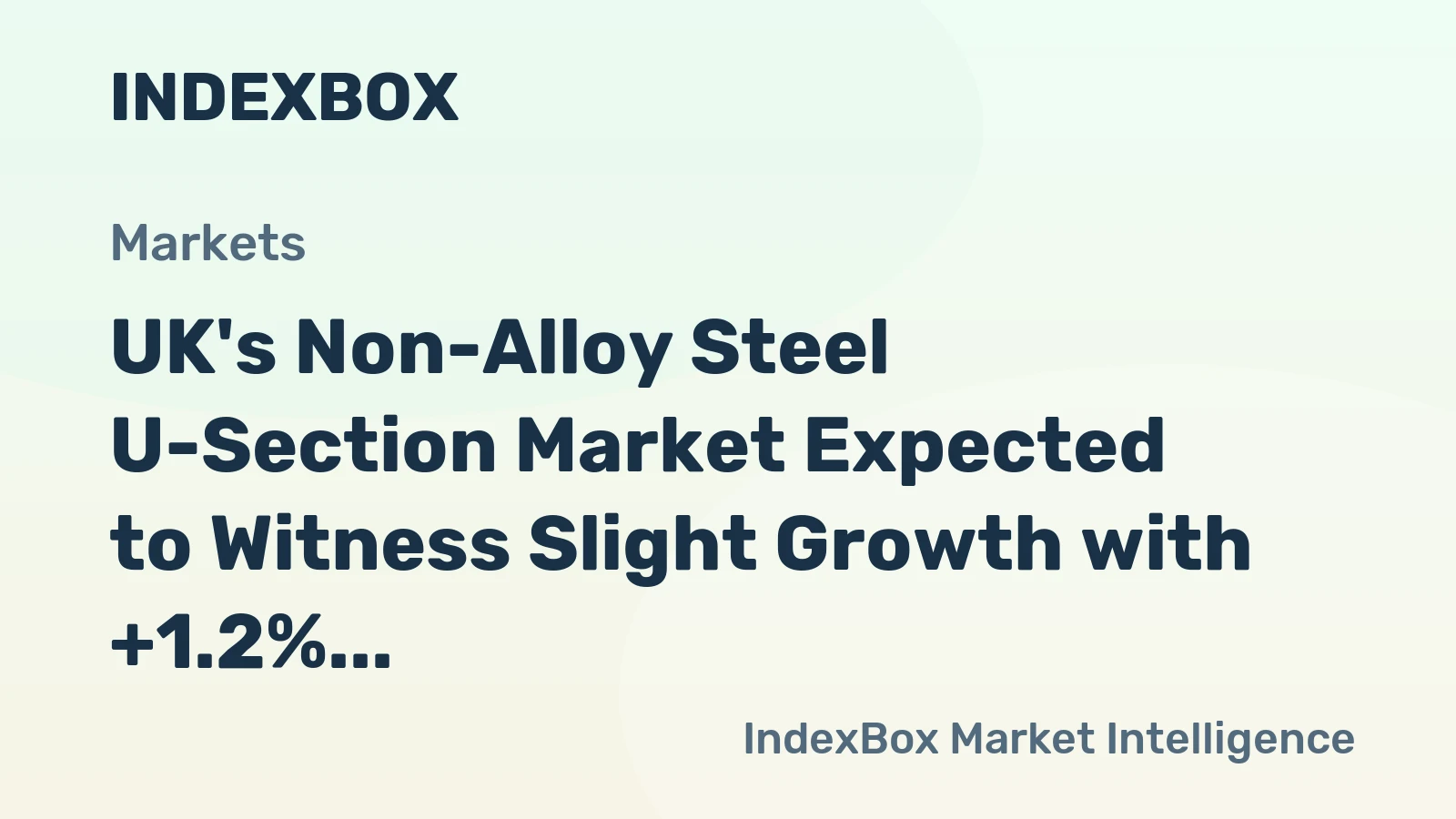 UK's Non-Alloy Steel U-Section Market Expected to Witness Slight Growth with +1.2% CAGR by 2035