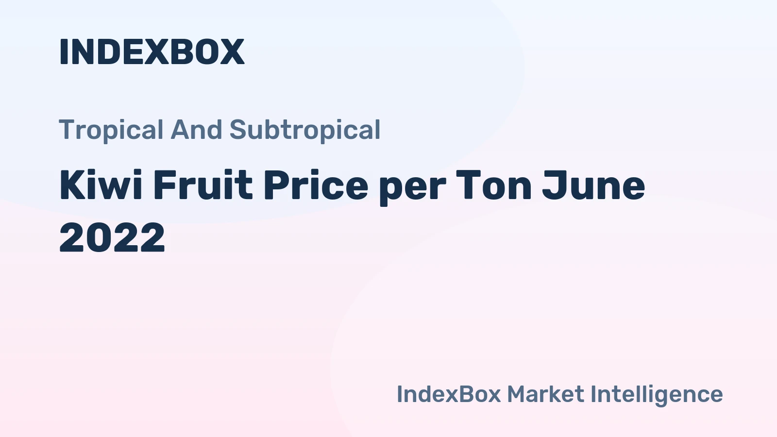 Kiwi Fruit Price per Ton June 2022