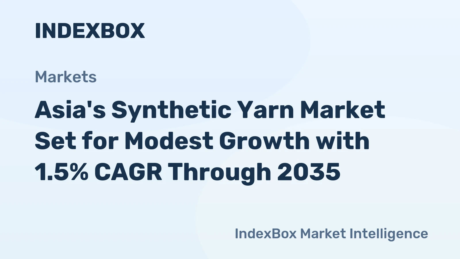 Asia's Synthetic Yarn Market Set for Modest Growth with 1.5% CAGR Through 2035