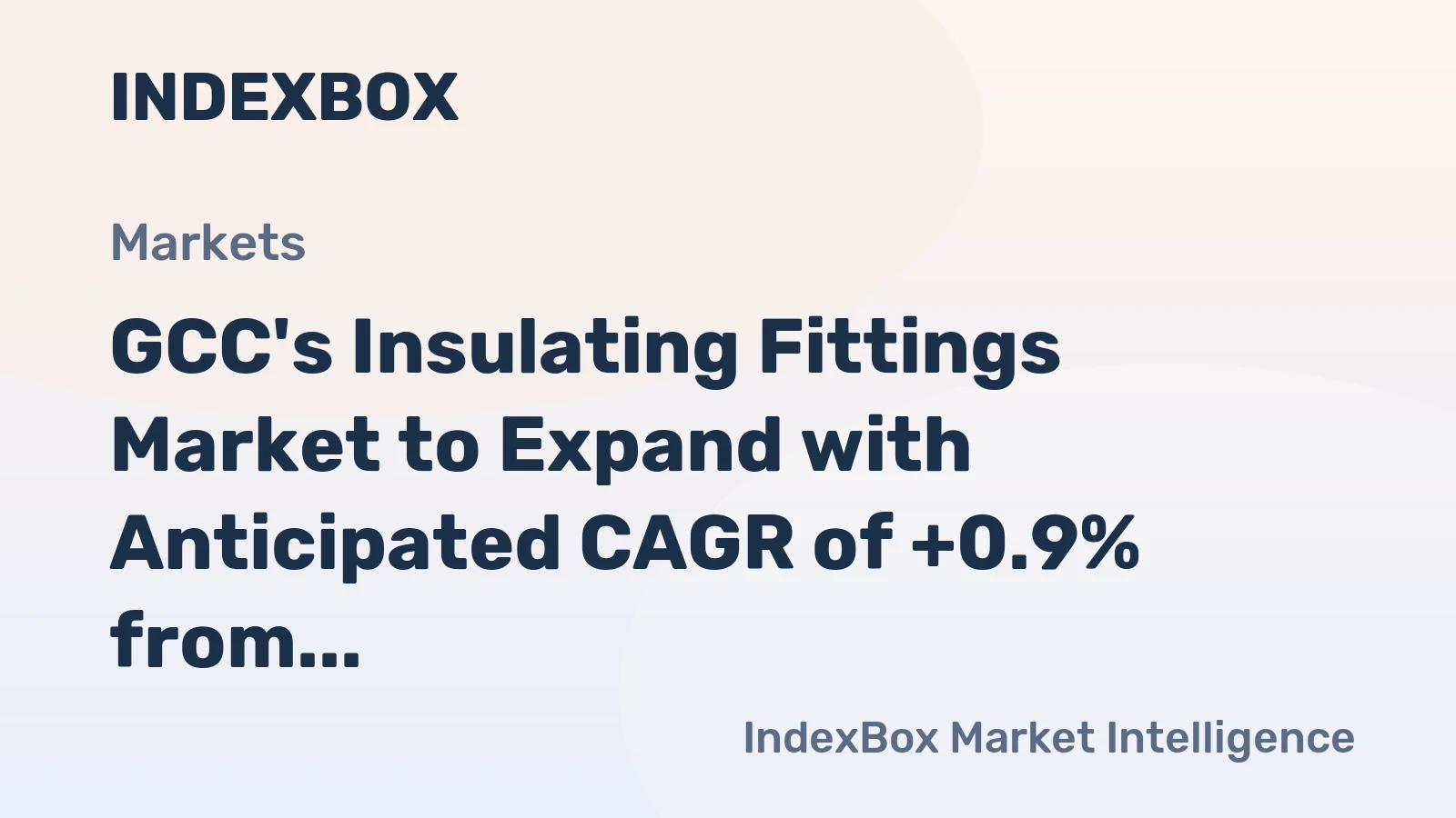 GCC's Insulating Fittings Market to Expand with Anticipated CAGR of +0.9% from 2024 to 2035