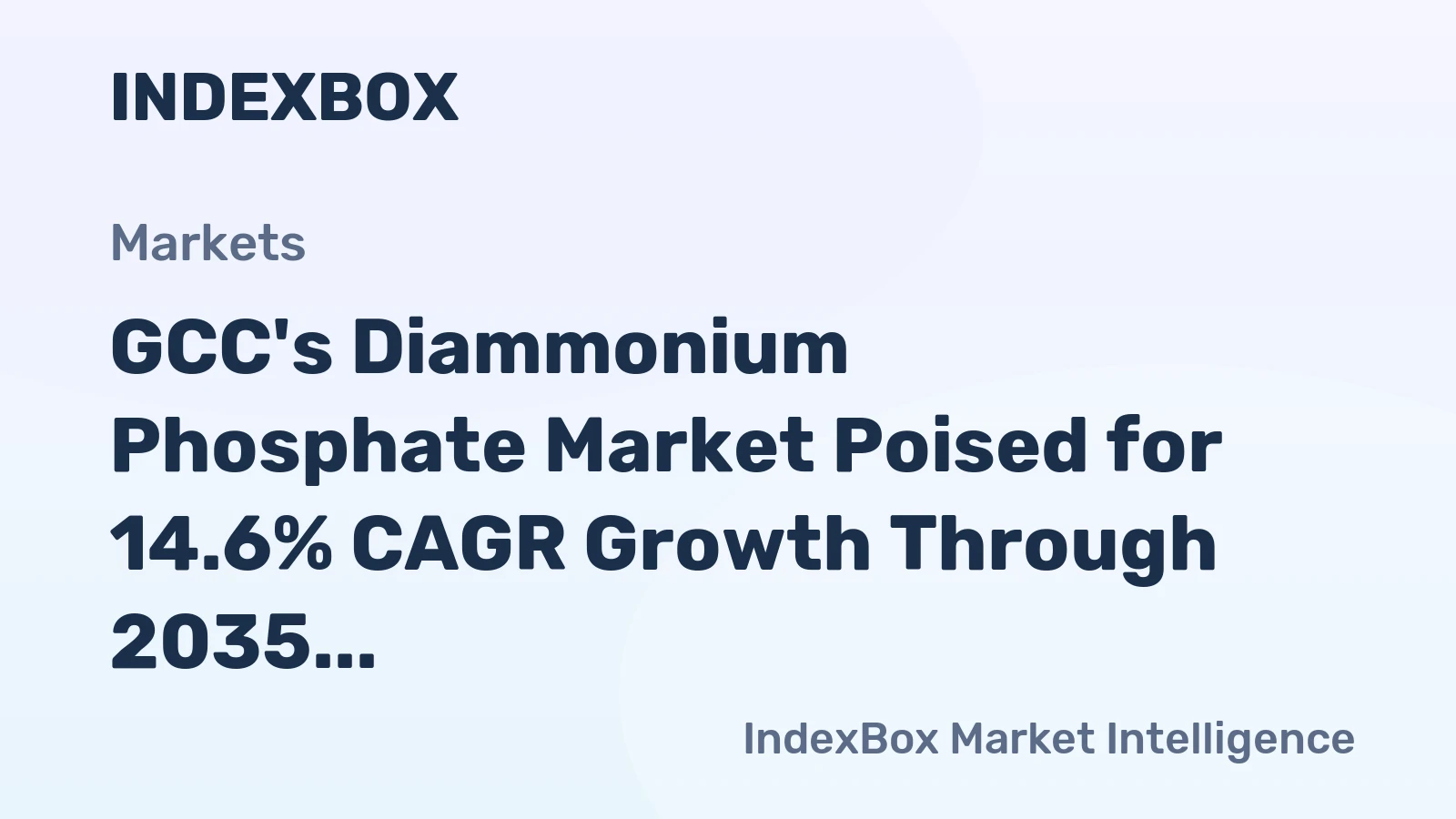 GCC's Diammonium Phosphate Market Poised for 14.6% CAGR Growth Through 2035