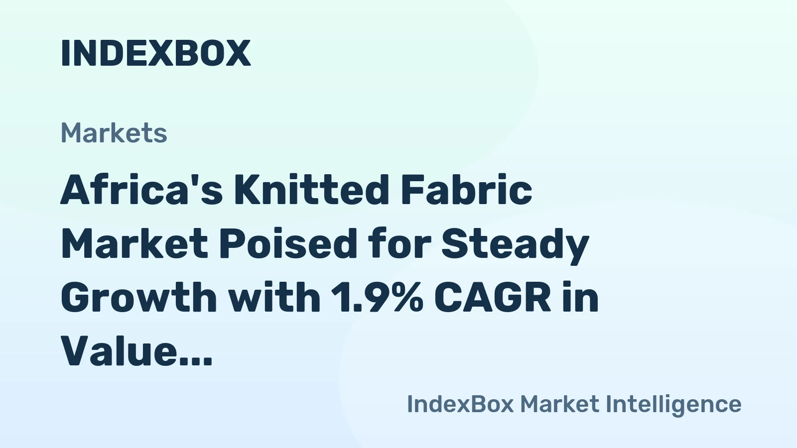 Africa's Knitted Fabric Market Poised for Steady Growth with 1.9% CAGR in Value Through 2035