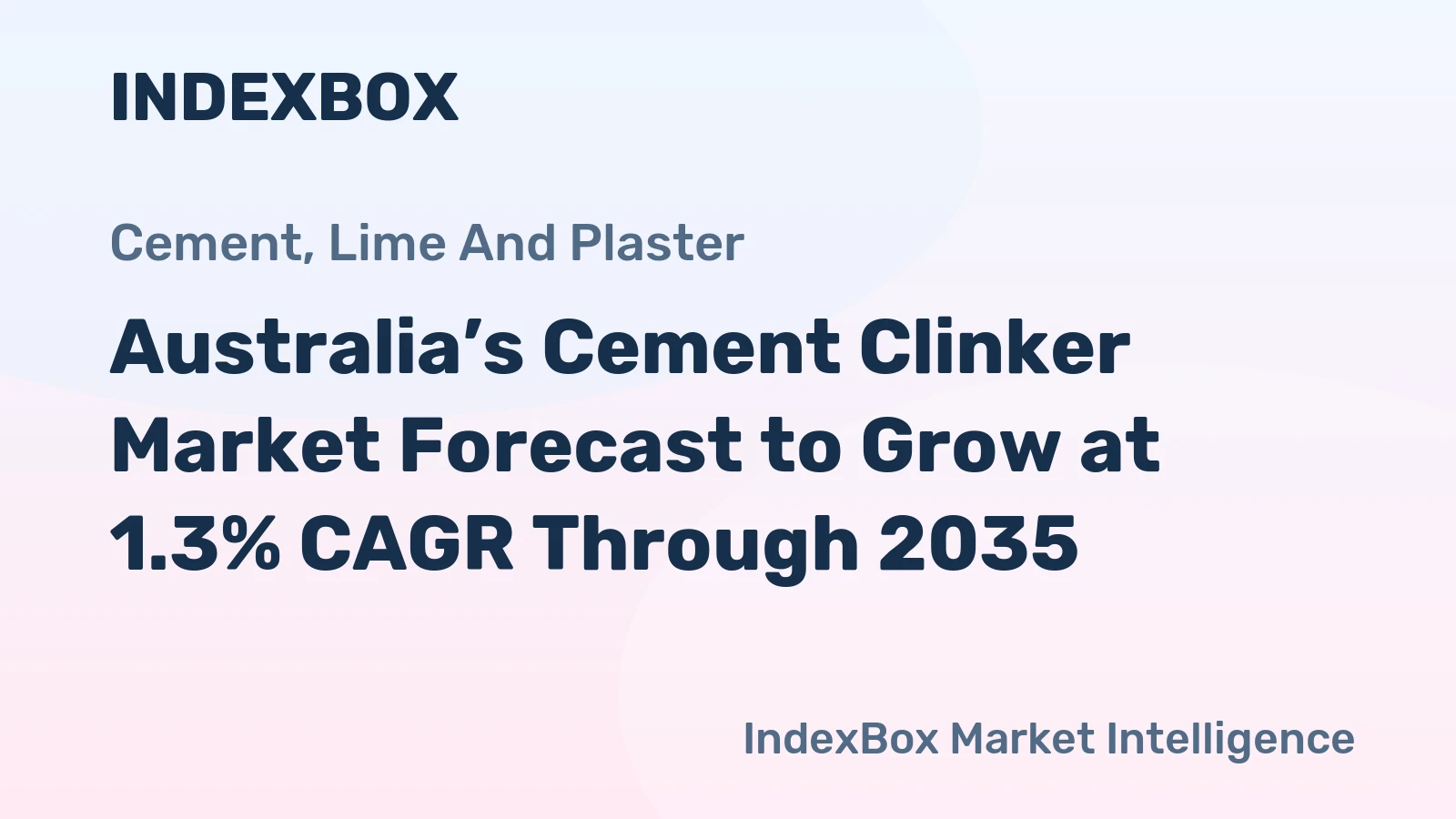 Australia’s Cement Clinker Market Forecast to Grow at 1.3% CAGR Through 2035