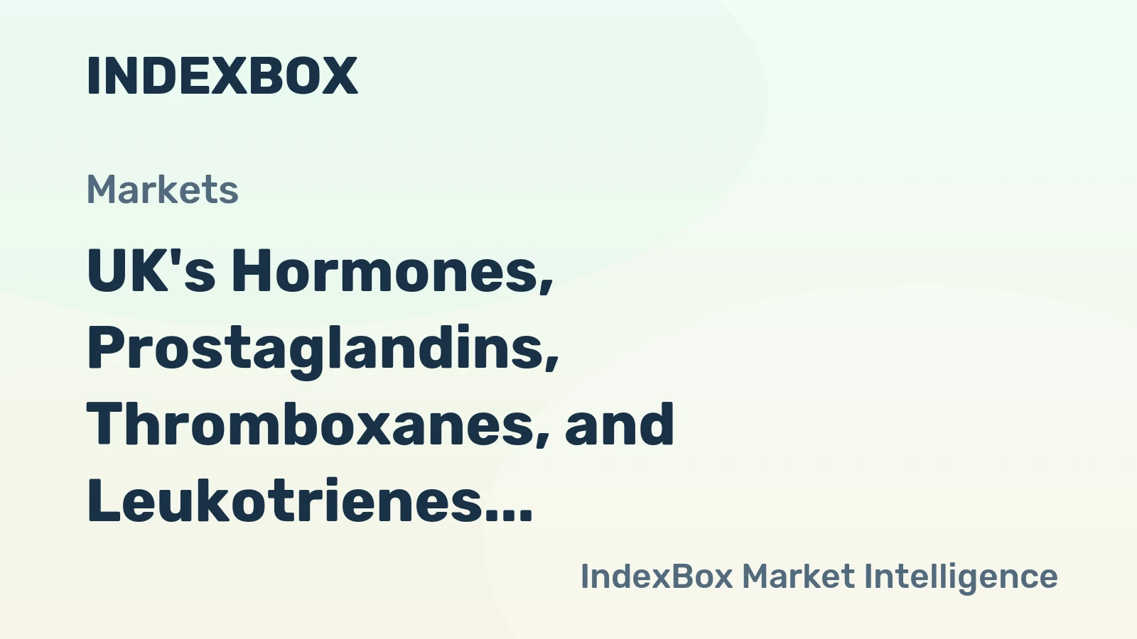UK's Hormones, Prostaglandins, Thromboxanes, and Leukotrienes Market to Reach 435 Tons and $6.3B by 2035