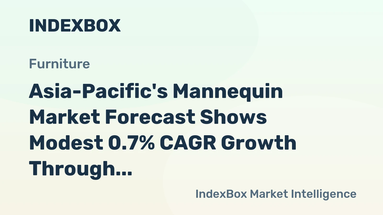 Asia-Pacific's Mannequin Market Forecast Shows Modest 0.7% CAGR Growth Through 2035