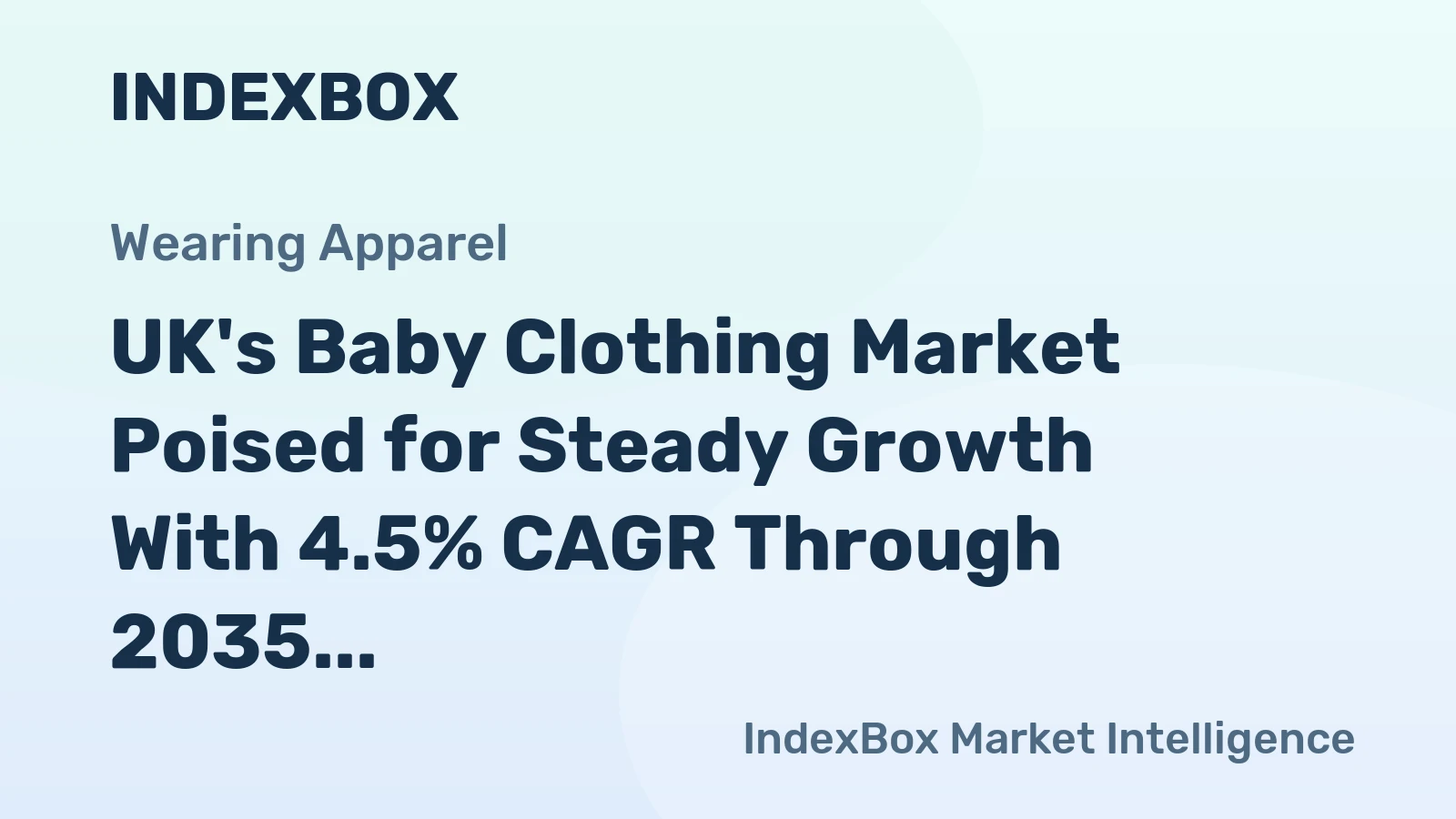 UK's Baby Clothing Market Poised for Steady Growth With 4.5% CAGR Through 2035
