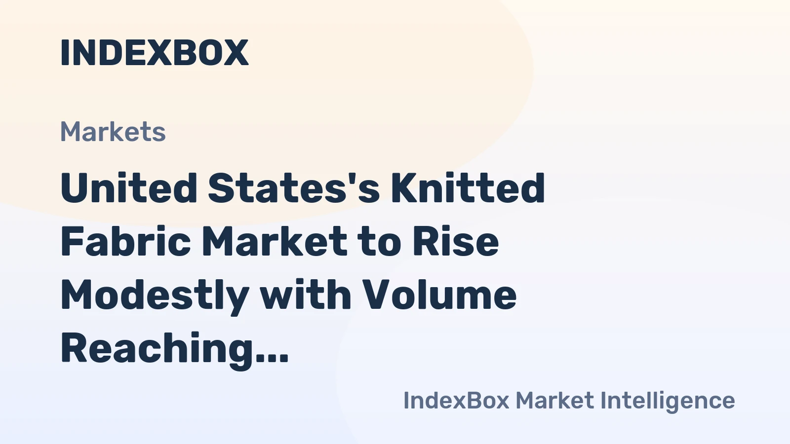 United States's Knitted Fabric Market to Rise Modestly with Volume Reaching 130K Tons and Value Hitting $491M by 2035