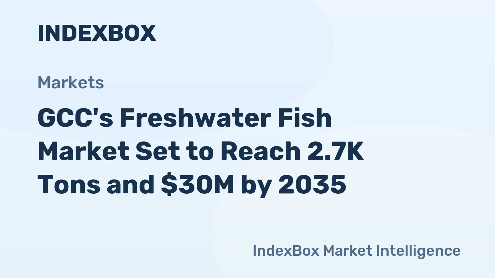 GCC's Freshwater Fish Market Set to Reach 2.7K Tons and $30M by 2035