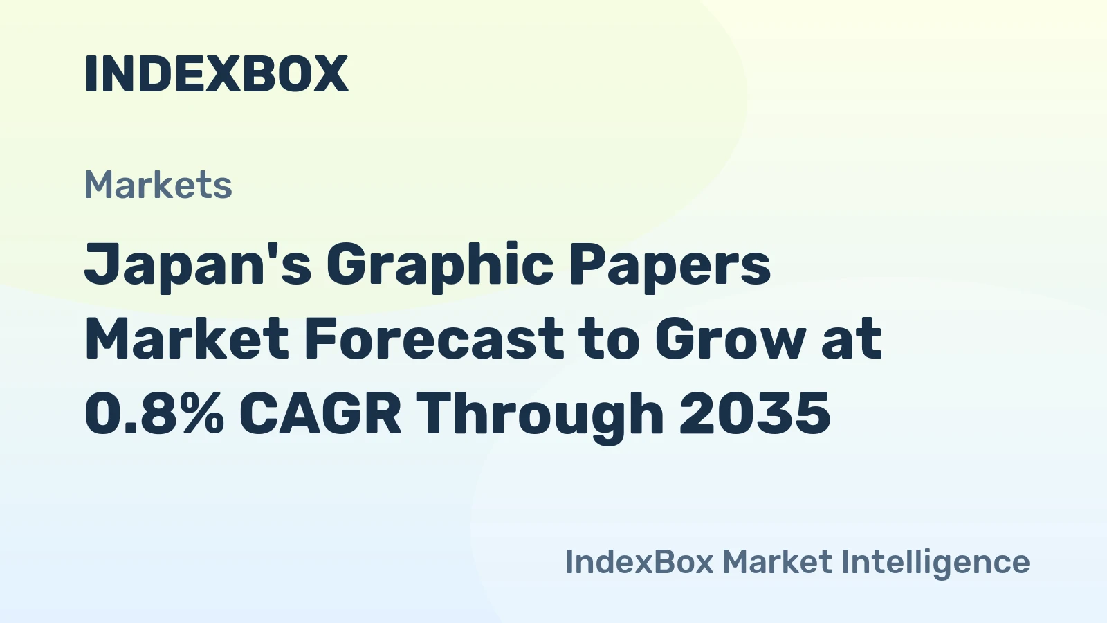 Japan's Graphic Papers Market Forecast to Grow at 0.8% CAGR Through 2035