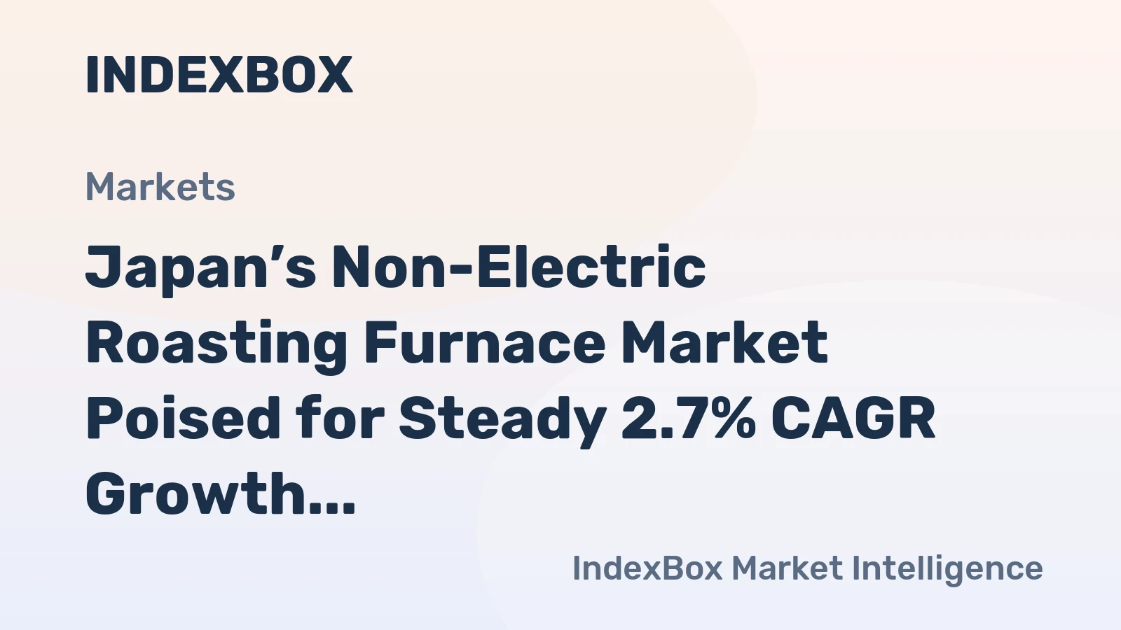 Japan’s Non-Electric Roasting Furnace Market Poised for Steady 2.7% CAGR Growth