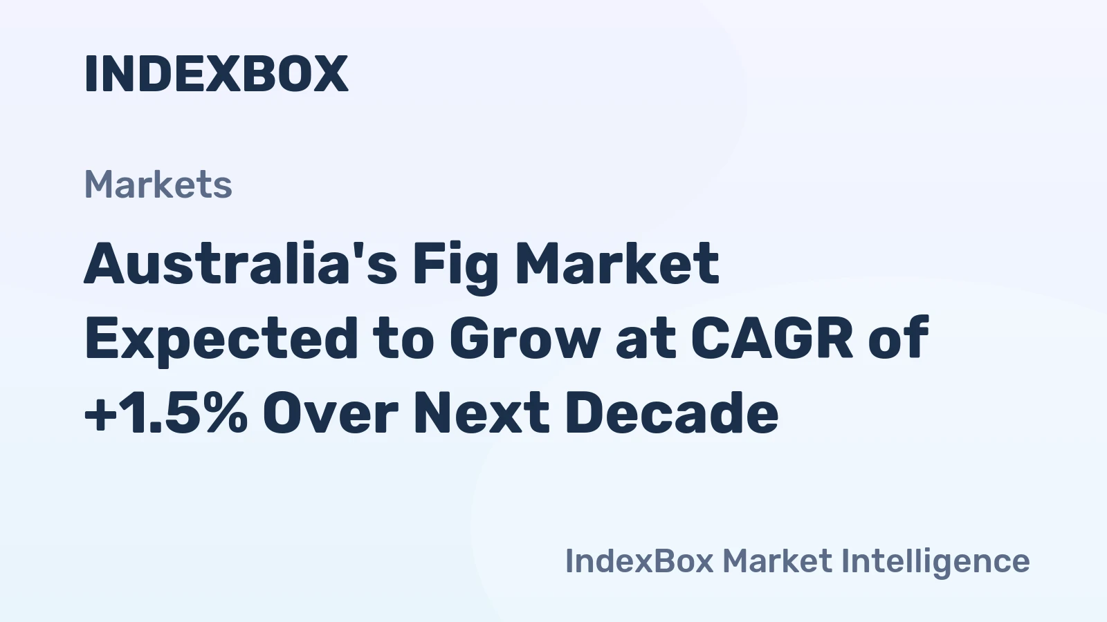 Australia's Fig Market Expected to Grow at CAGR of +1.5% Over Next Decade